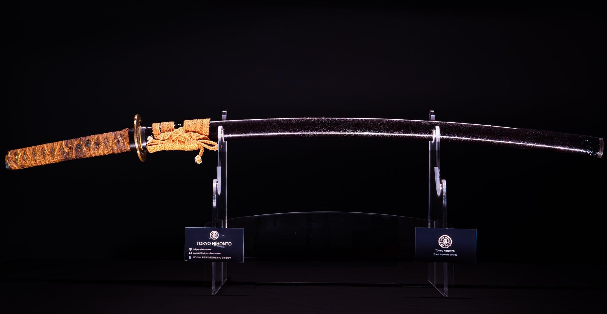 Sabre Antique Japonais Katana lame 70cm, Koshirae Marron, Période Edo | Katana Japonais